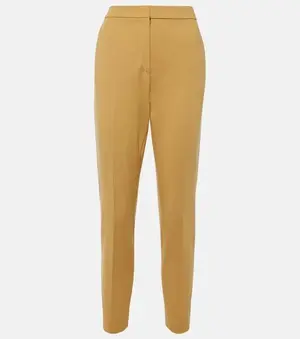 Max Mara Pegno Cropped Slim Pants - Beige
