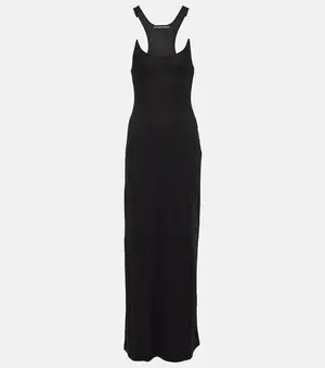 Y/project Ribbed-knit Cotton Maxi Dress