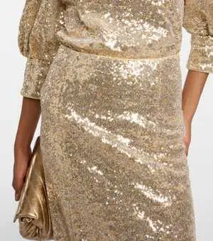 Dorothee Schumacher Sequined Midi Skirt