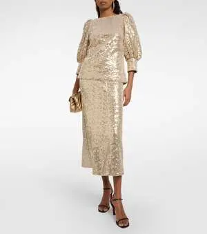 Dorothee Schumacher Sequined Midi Skirt