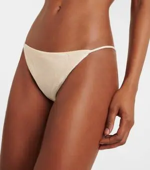 Jade Swim Bare Minimum Bikini Bottom - White