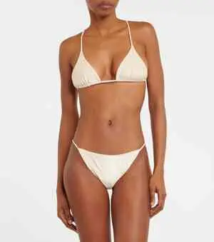 Jade Swim Bare Minimum Bikini Bottom - White