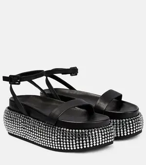 Simkhai Buster Embellished Platform Sandals