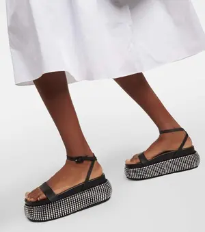 Simkhai Buster Embellished Platform Sandals