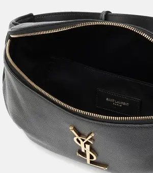 Saint Laurent Classic Monogram Leather Belt Bag - Black