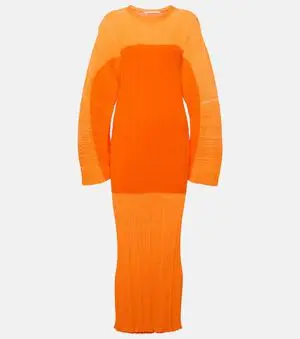 Stella McCartney Plisse Midi Dress