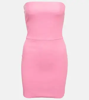 Stouls Amina Strapless Leather Minidress