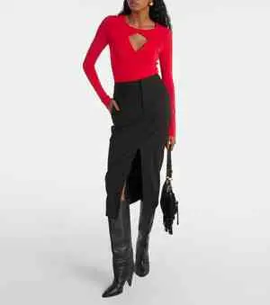Isabel Marant Étoile Vandalia" Ruched Jersey Top