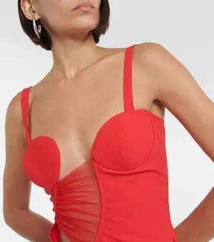 NENSI DOJAKA Cutout Jersey Mini Dress
