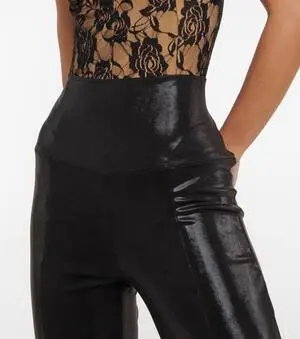 Norma Kamali Spat High-rise Flared Leggings