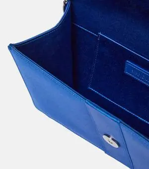 Manolo Blahnik Capri Embellished Clutch - Blue