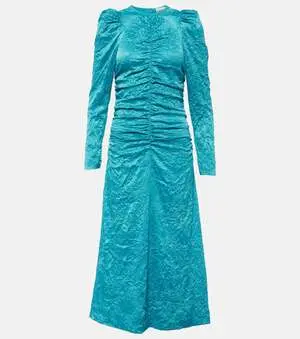 GANNI Satin Midi Dress
