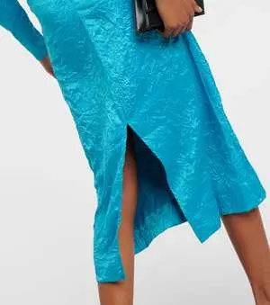 GANNI Satin Midi Dress
