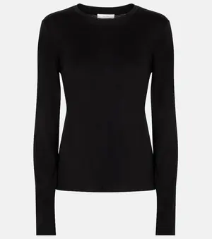 THE ROW Shermann Cotton Jersey Top