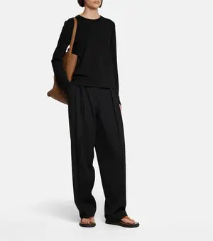 THE ROW Shermann Cotton Jersey Top