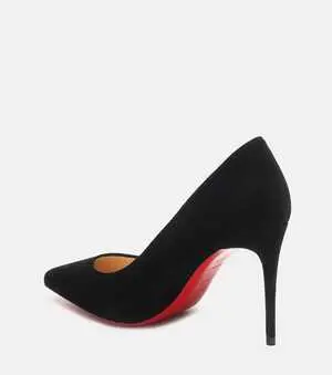 CHRISTIAN LOUBOUTIN Kate 85 Suede Pumps - Black