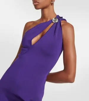 Galvan Skye Embellished Midi Dress