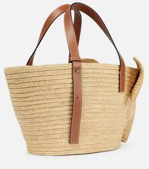 Loewe Elephant Basket Raffia Tote