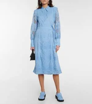GANNI Lace Shirt Dress