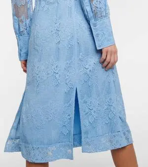 GANNI Lace Shirt Dress