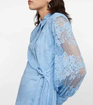 GANNI Lace Shirt Dress