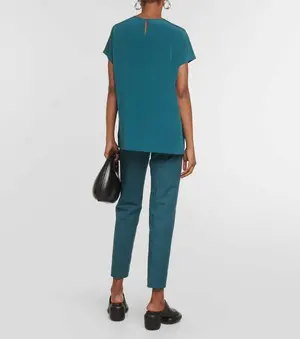 JOSEPH Soie Broca Silk Crepe Top