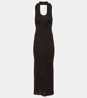 Khaite Coraline Maxi Dress - Brown