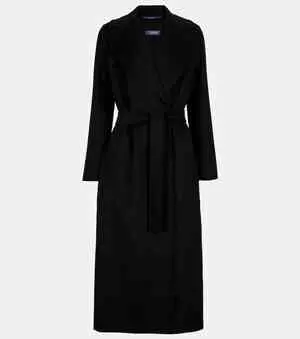 Max Mara Poldo Virgin Wool Coat - Black