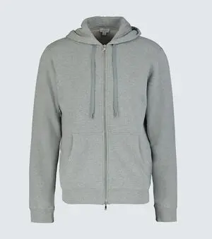 Sunspel Cotton-jersey Hooded Sweatshirt