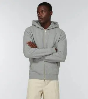 Sunspel Cotton-jersey Hooded Sweatshirt