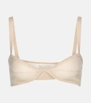 Khaite Eda Cashmere Bralette - Beige