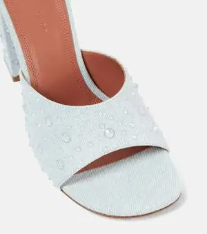 Amina Muaddi Brigitte Mules - Blue
