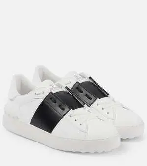 Valentino Garavani Open Leather Sneakers - White
