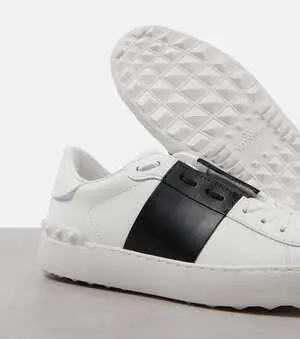 Valentino Garavani Open Leather Sneakers - White