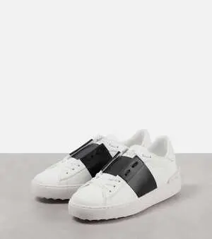 Valentino Garavani Open Leather Sneakers - White