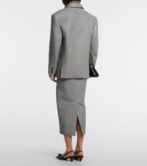 Prada High-rise Leather Pencil Skirt