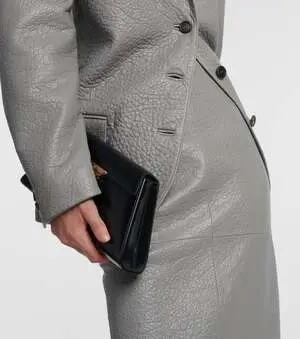 Prada High-rise Leather Pencil Skirt