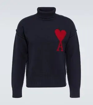 Ami Paris Turtleneck Sweaters For Men