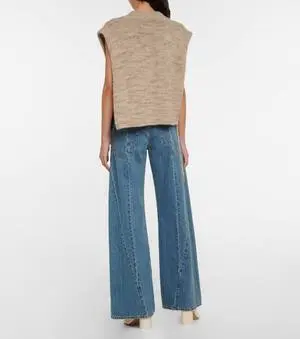 MAISON MARGIELA Alpaca, Cotton, And Wool Sweater Vest