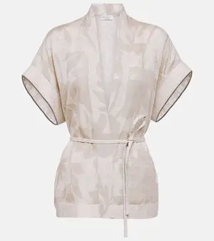 Brunello Cucinelli Linen Top - Beige