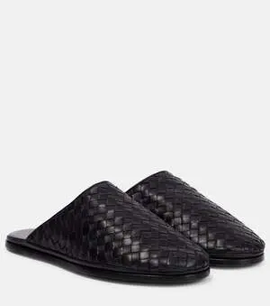 Bottega Veneta Round Toe Slides Slipper