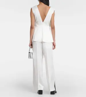 JIL SANDER Gathered Top - Beige
