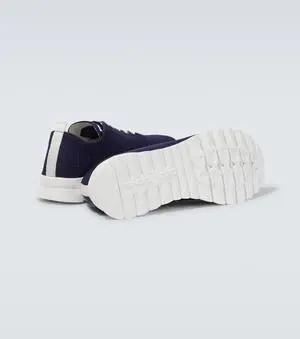Kiton Fits Cotton Sneakers - Blue