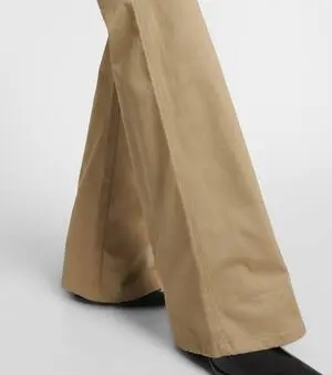 NILI LOTAN Quentin High-rise Flared Pants - Beige