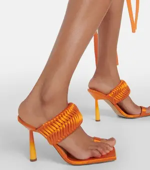 GIA BORGHINI Rosie 1 Satin Sandals