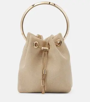 JIMMY CHOO Bon Bon Small Mesh Bucket Bag