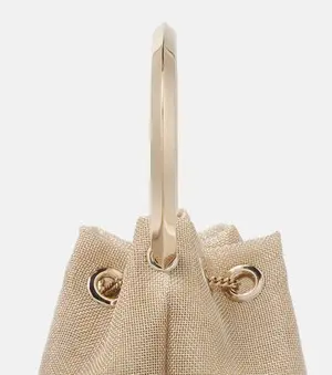 JIMMY CHOO Bon Bon Small Mesh Bucket Bag