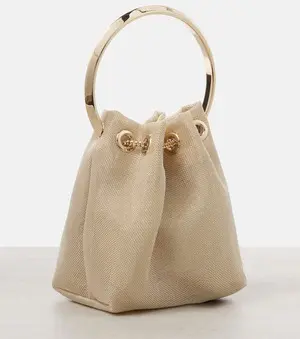 JIMMY CHOO Bon Bon Small Mesh Bucket Bag