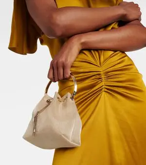 JIMMY CHOO Bon Bon Small Mesh Bucket Bag