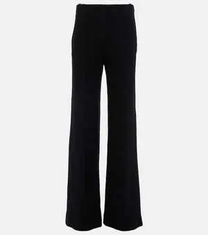 Chloé High-rise Flared Virgin Wool Pants